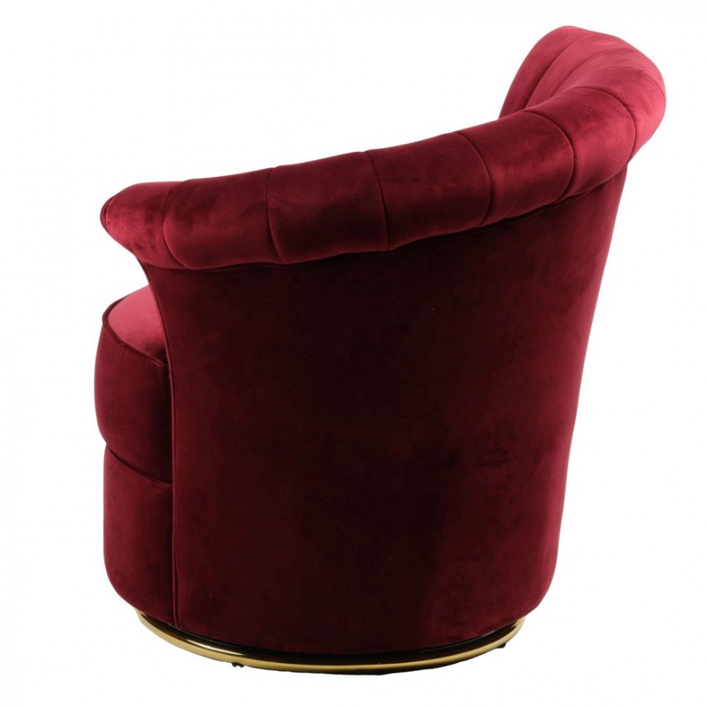 Fauteuils Velours Rouge Wave | Cosy Home Design